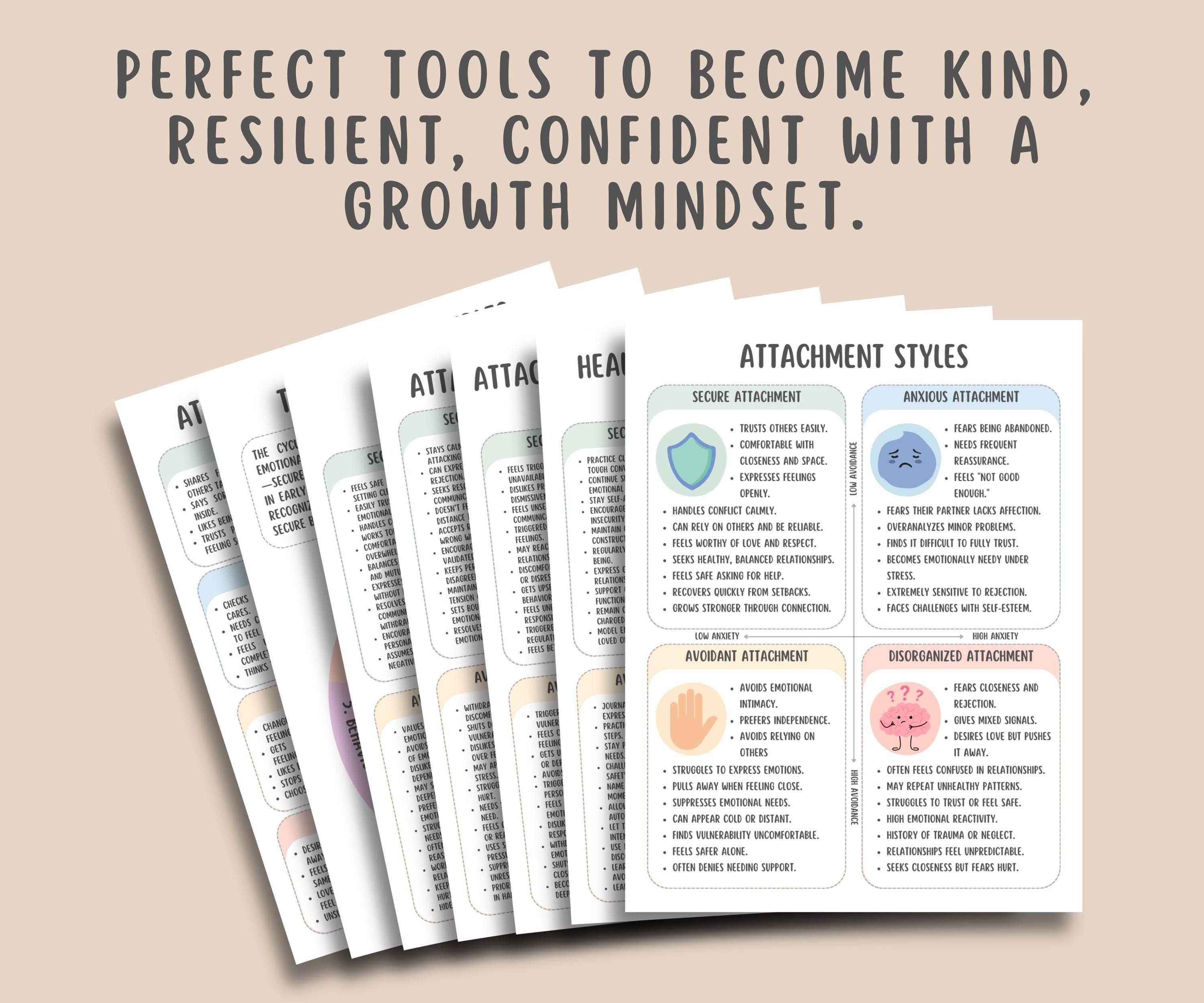 Attachment Styles Handouts (7 Pages) Relationship Patterns Print ...