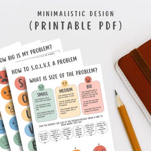 8 Size of the Problem Worksheets for Kids Teens, Problem Solving ...