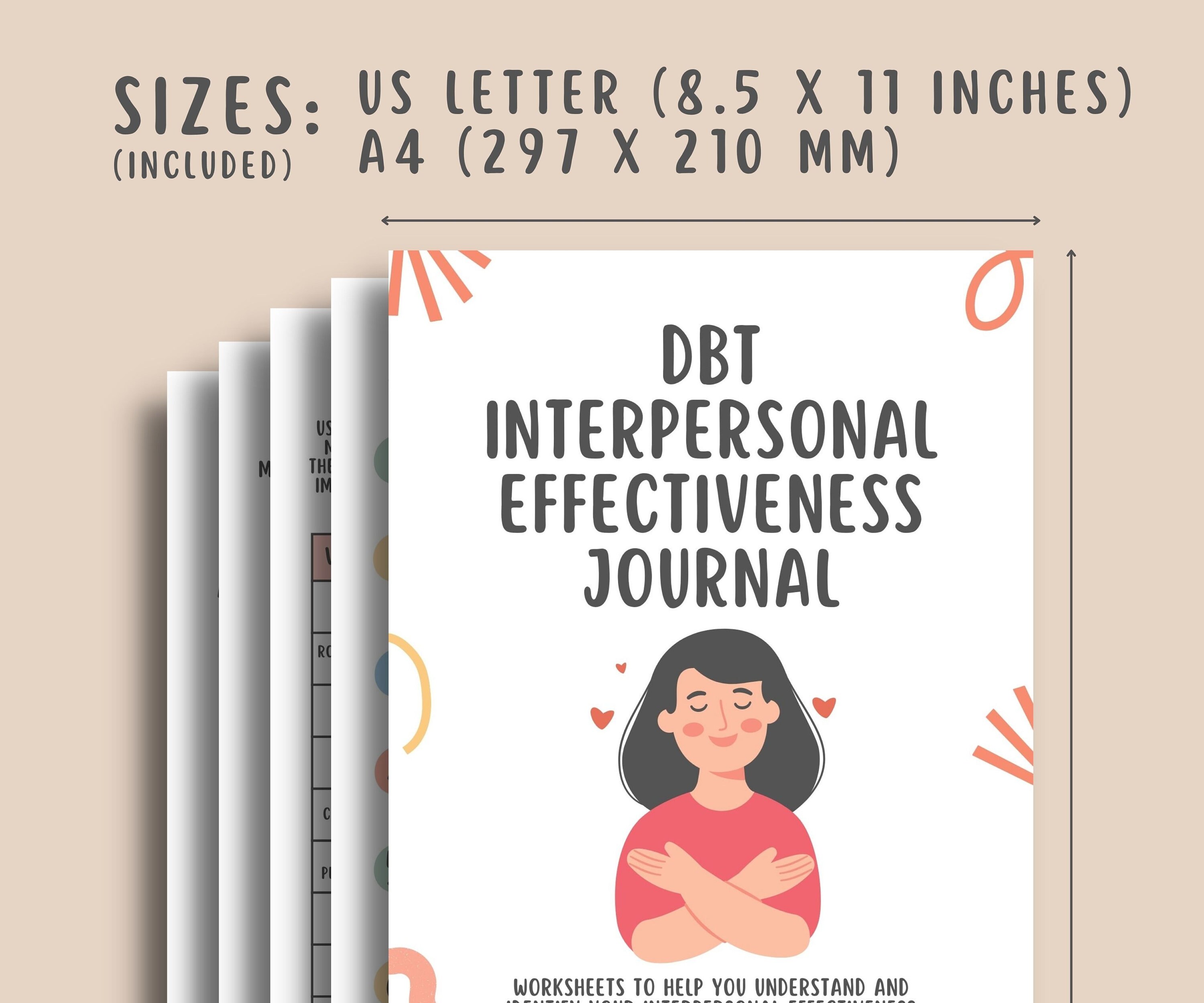 37 DBT Interpersonal Effectiveness Worksheets Journal, Communication ...