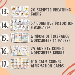 Anxiety Mega Bundle, (525+ Items) Coping Skills Posters Flashcards ...