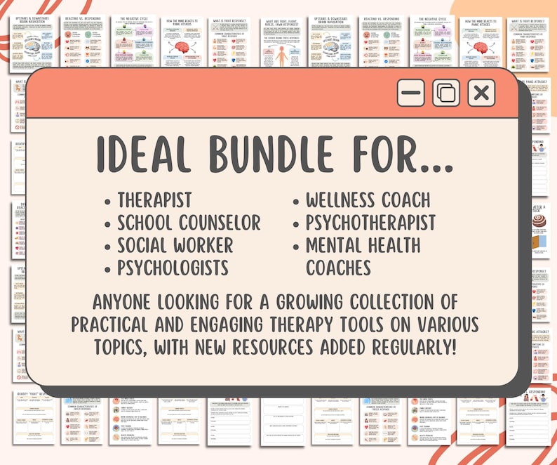 Whole Shop Mega Bundle (5000+ Items) Anxiety, ADHD, DBT, Anger Coping ...