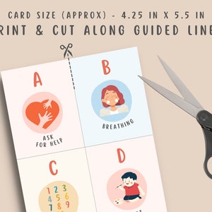 26 Coping Skills Cards for Kids Teens, Coping Strategies Calm Down ...