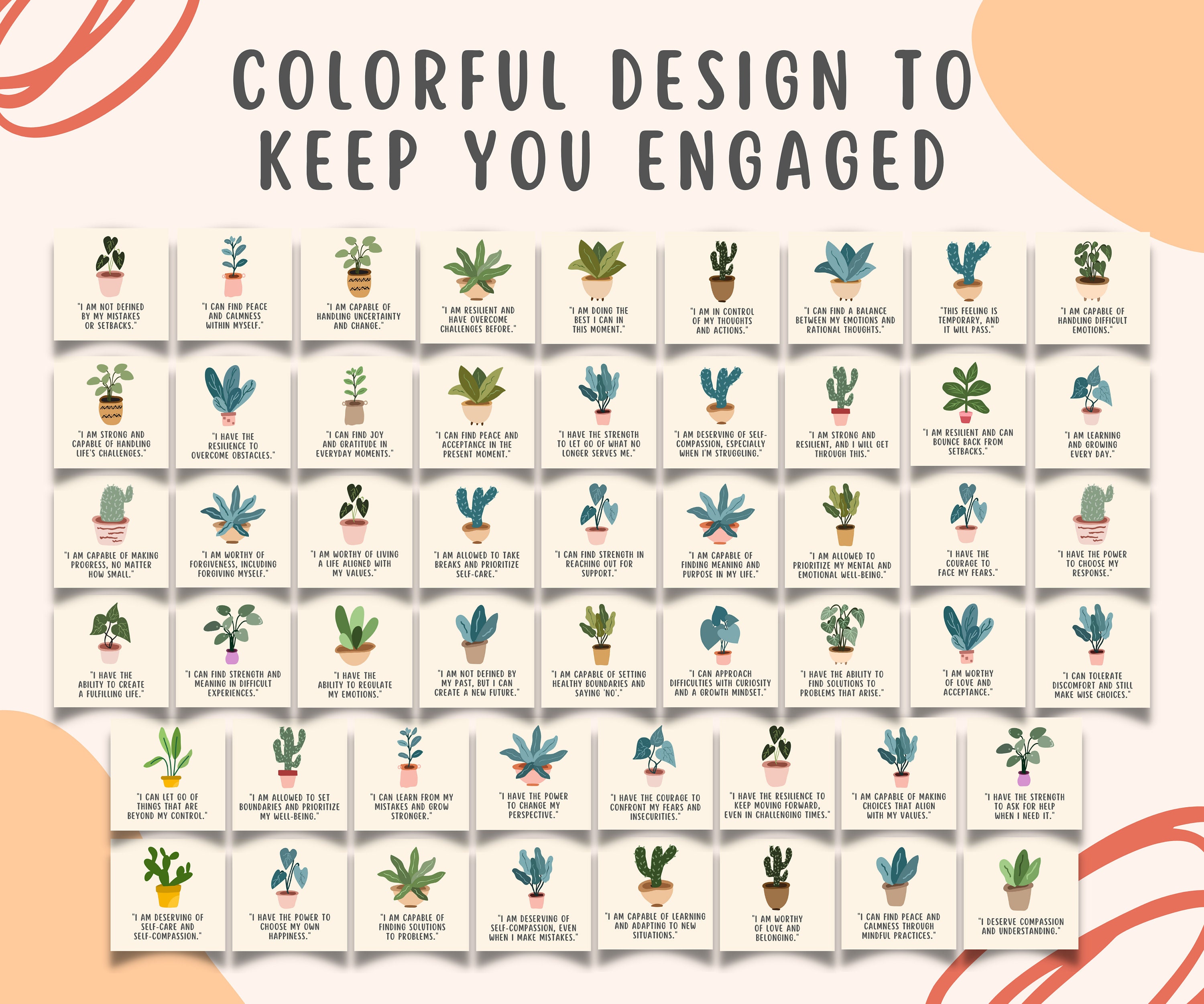 52 DBT Coping Statement Flashcards for Teens Adults Kids BPD - Etsy Canada