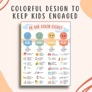 28 Coping Skills in Spanish for Kids & Teens, Zones of Regulation ...