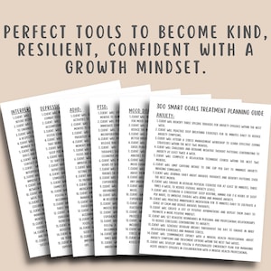 300 SMART Goals Treatment Planning Guide for Mental Health Counselors ...