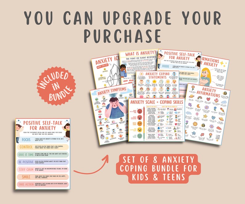 Positive Self-talk Handout for Teens & Kids Anxiety Coping - Etsy