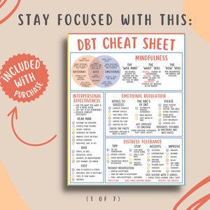 DBT Coping Skills Bundle Teens Adults, Dialectical Behavior Therapy ...