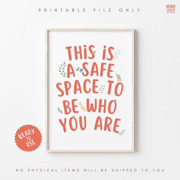 Safe Space Sign - Etsy