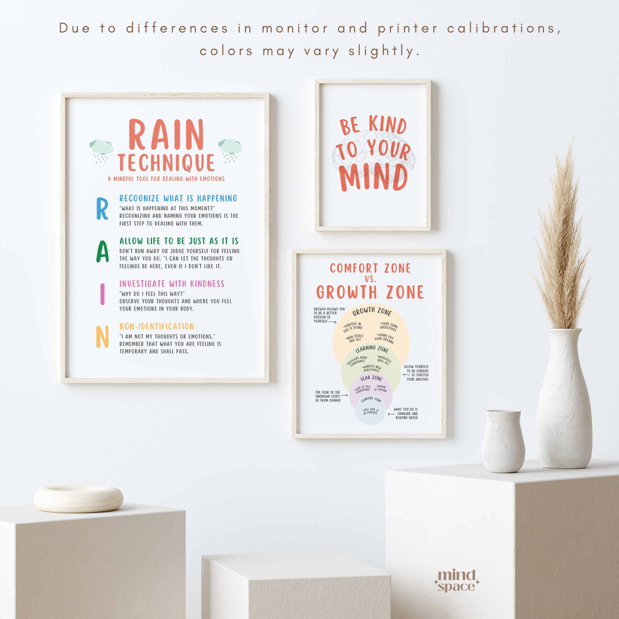 Rain Technique, Mental Health Poster, Calming Technique, Anxiety Relief ...