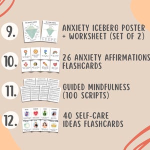 Anxiety Mega Bundle, (525+ Items) Coping Skills Posters Flashcards ...