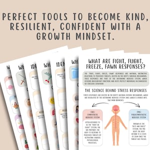 Fight Flight Freeze Fawn Trauma Response Worksheets, PTSD Stress ...