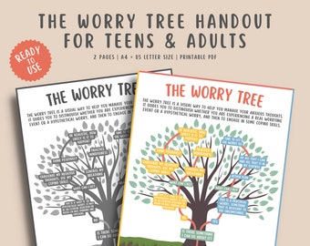 Worry Handouts for Adults - Etsy