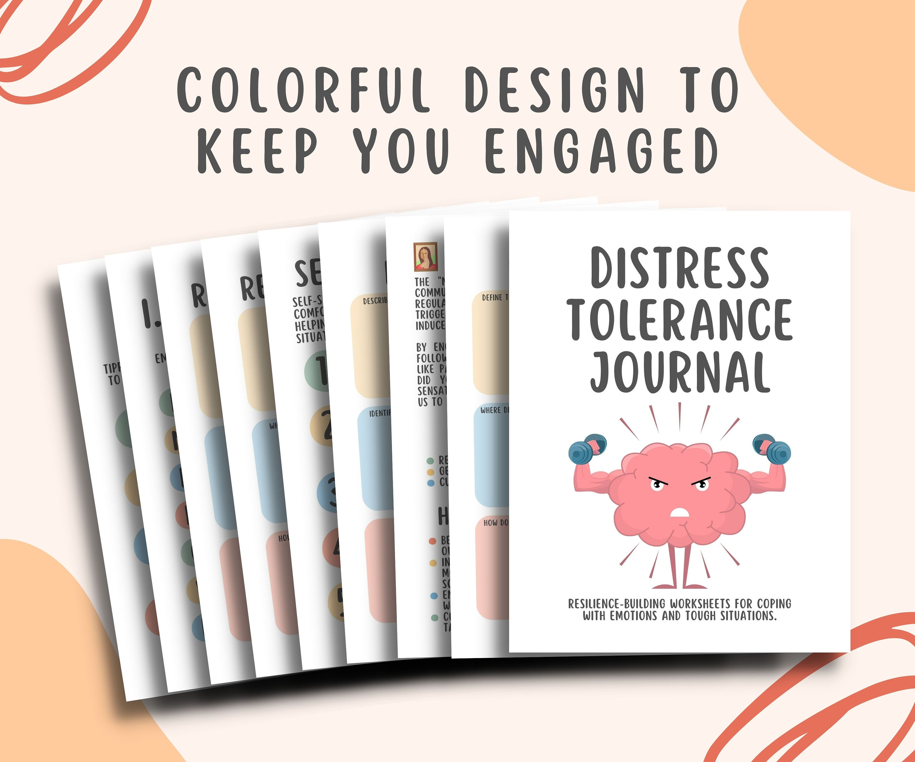 18 DBT Distress Tolerance Coping Worksheets, Dialectical Behavior ...