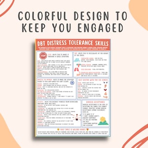 DBT Distress Tolerance Coping Skills Handout Teens Kids Adults ...