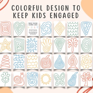 27 Finger Tracing Breathing Cards for Kids Teens, Calm Down Corner ...