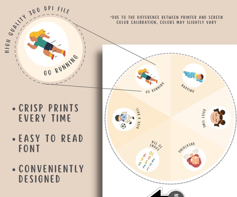 Anger Management Wheel With Coping Skills Activity for Kids, Calming ...