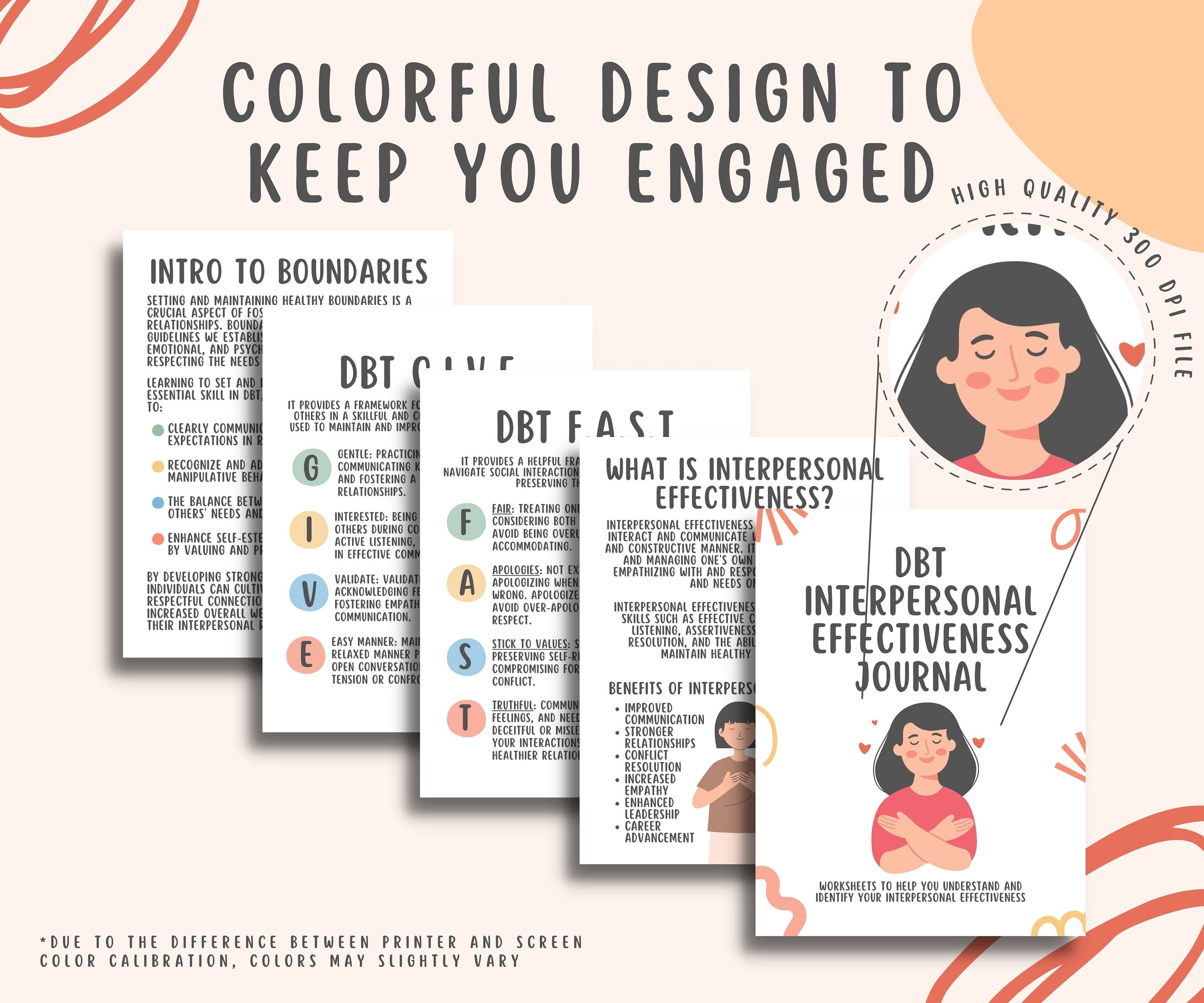 37 DBT Interpersonal Effectiveness Worksheets Journal, Communication ...