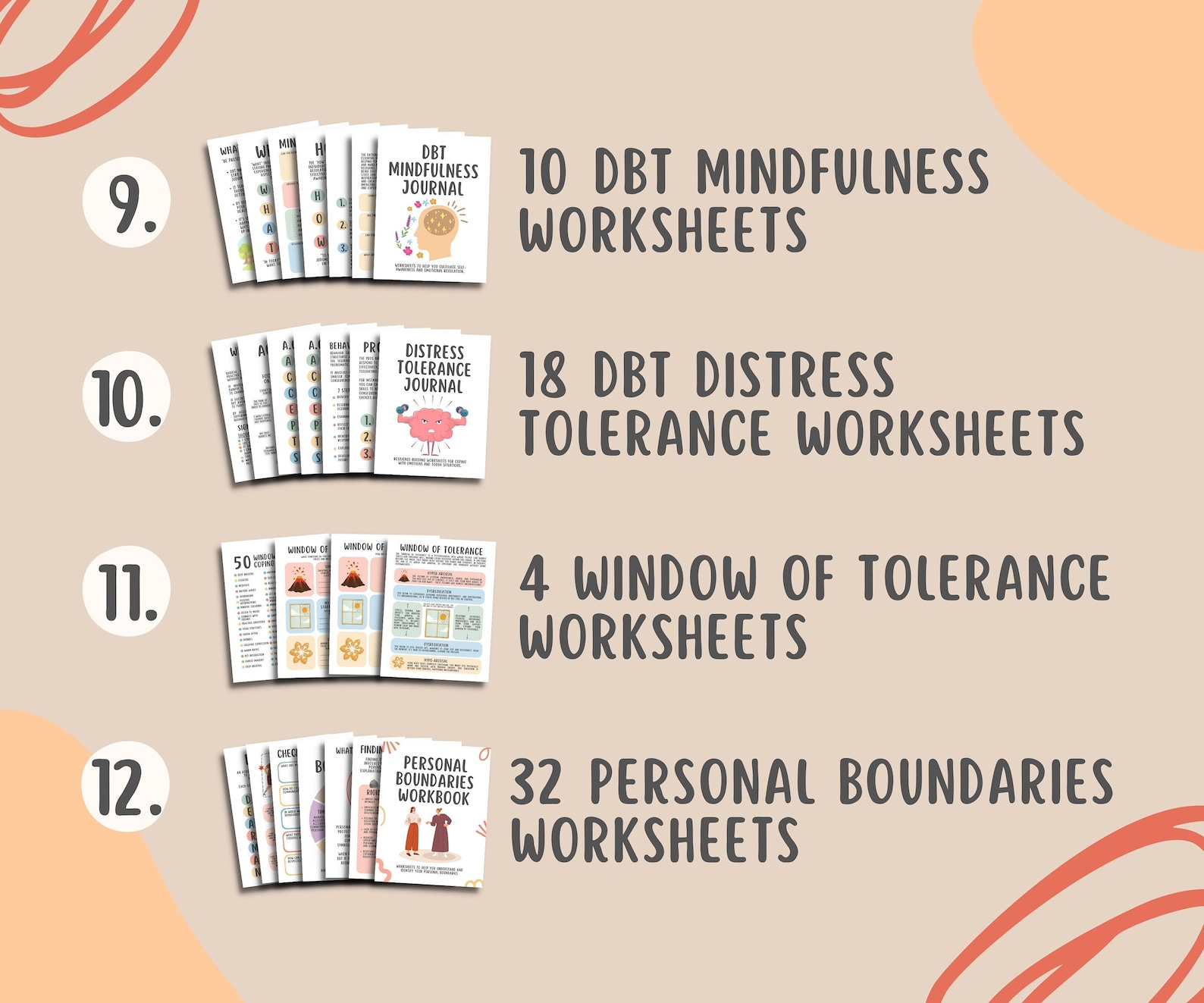 DBT Mega Bundle 650 Items DBT Coping Skills Posters - Etsy