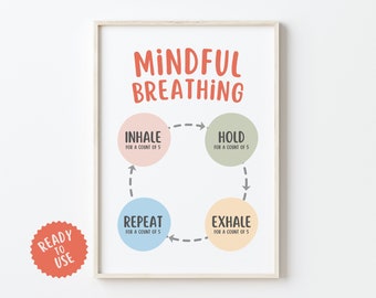 Breathing Technique Poster - Etsy