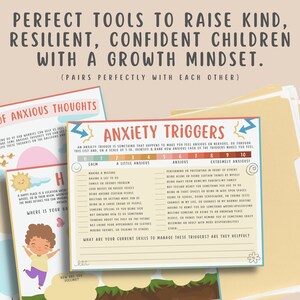 Anxiety Triggers Worksheet Kids Teens Children With Anxiety Scale, Mental Health Therapy ...