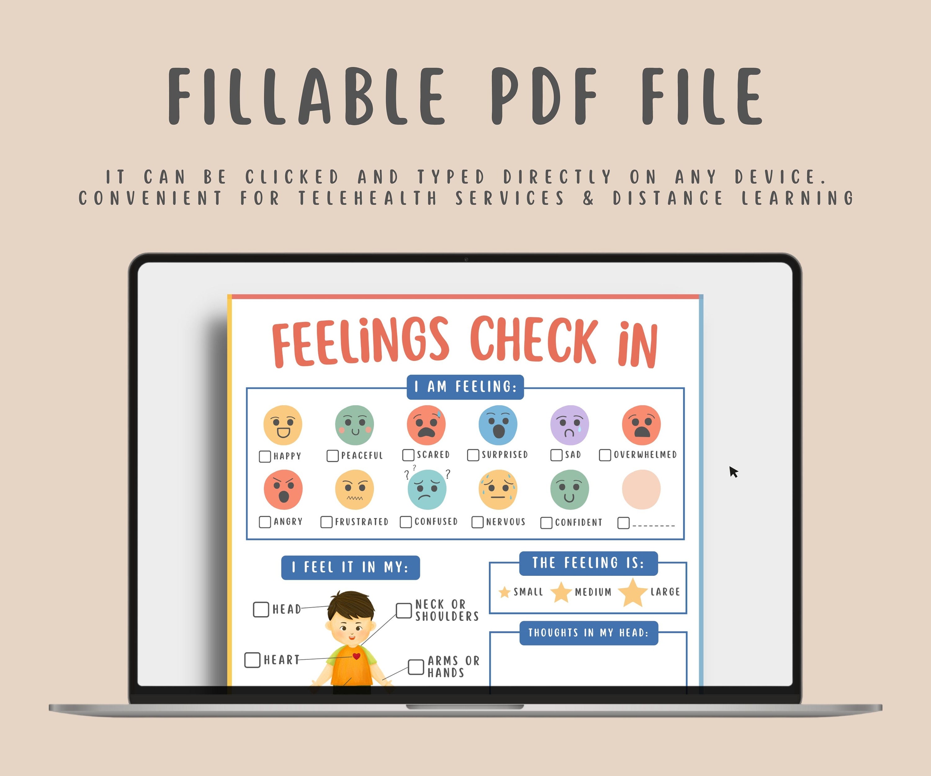 5 Feelings Check-in Worksheets, Feelings List Emotions Wheel, SEL Child ...