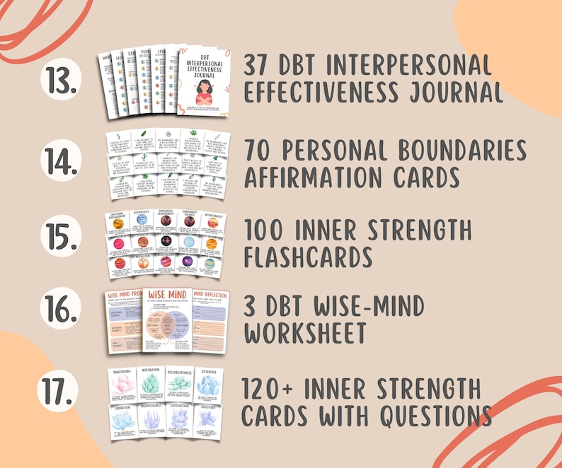 DBT Mega Bundle 650 Items DBT Coping Skills Posters - Etsy Australia
