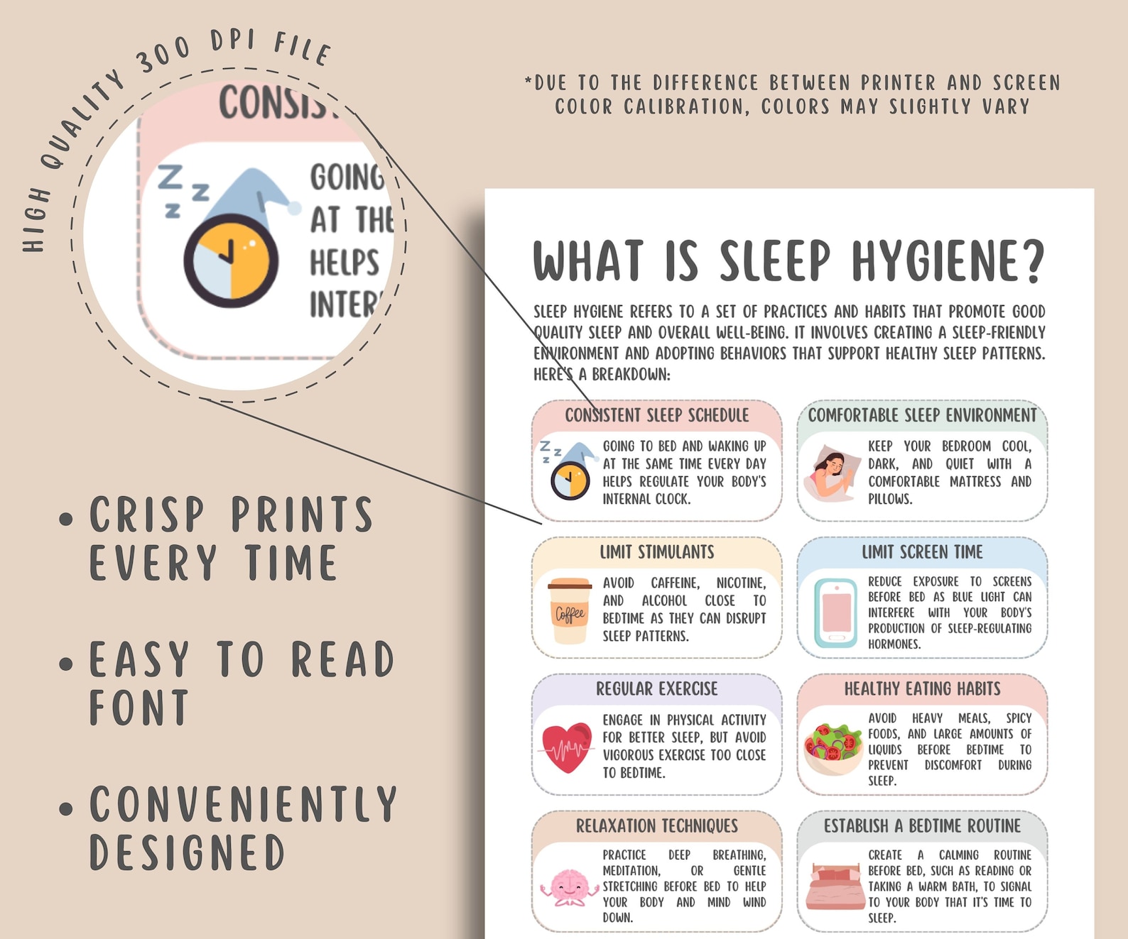 15 Sleep Hygiene Worksheets, Sleep Journal & Tracker, Military Sleeping ...