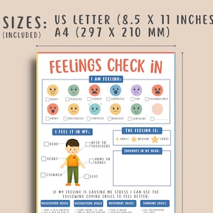 Feelings Check-in Worksheet, Emotions Identification via Emojis, SEL ...