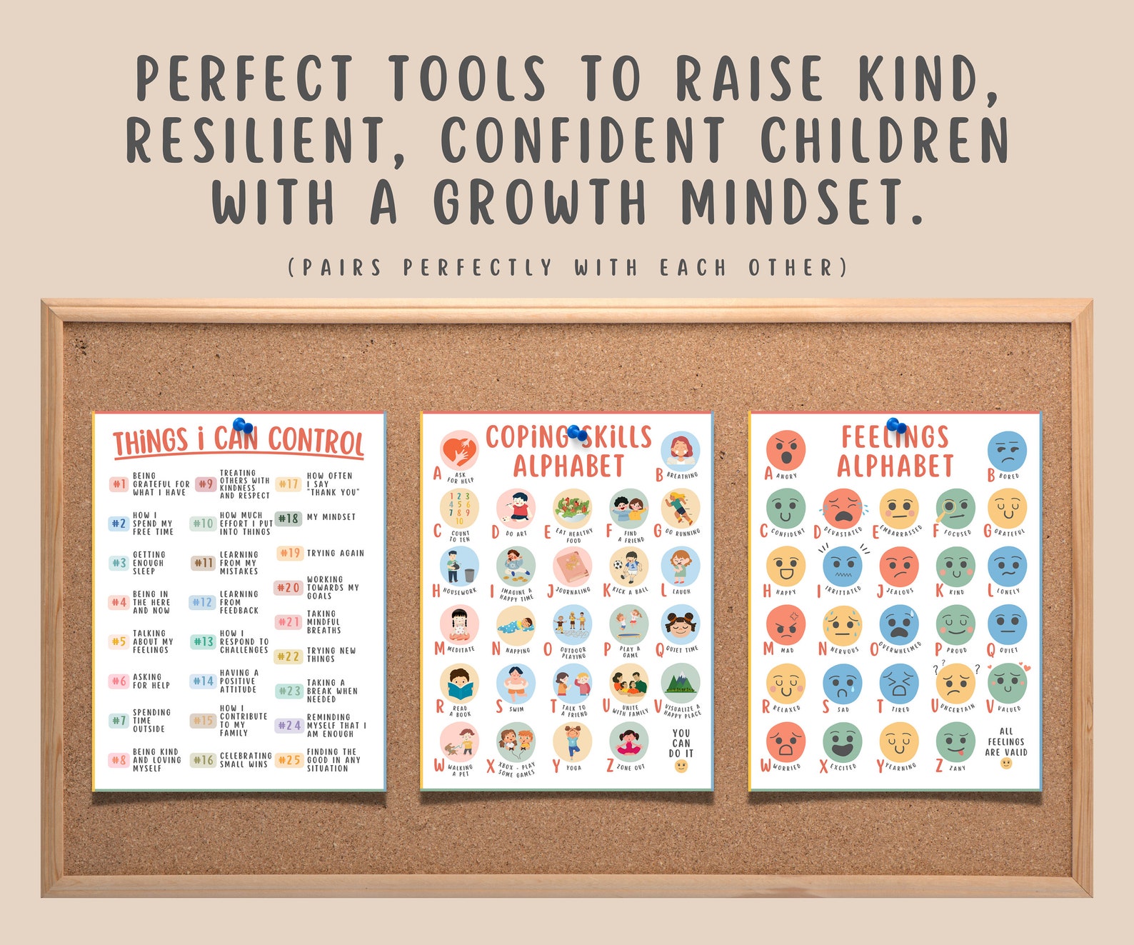 Alphabet Coping Skills for Kids Teens, Grounding Techniques, Social ...