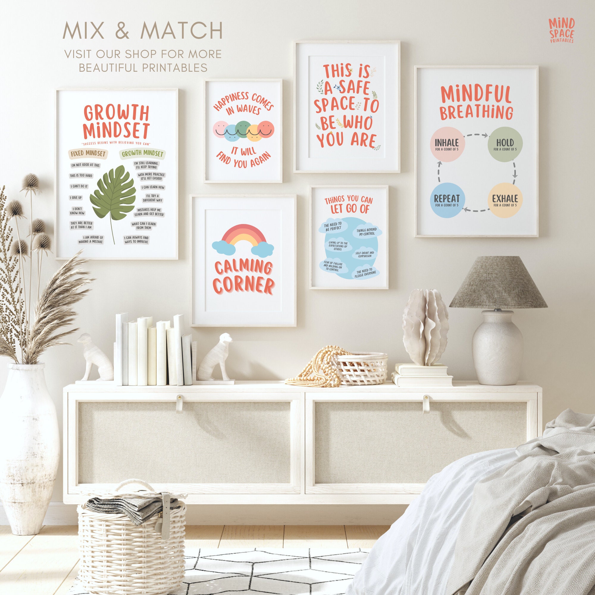 Growth Mindset Poster, Growth Vs Fixed Mindset, Therapy Office Decor ...