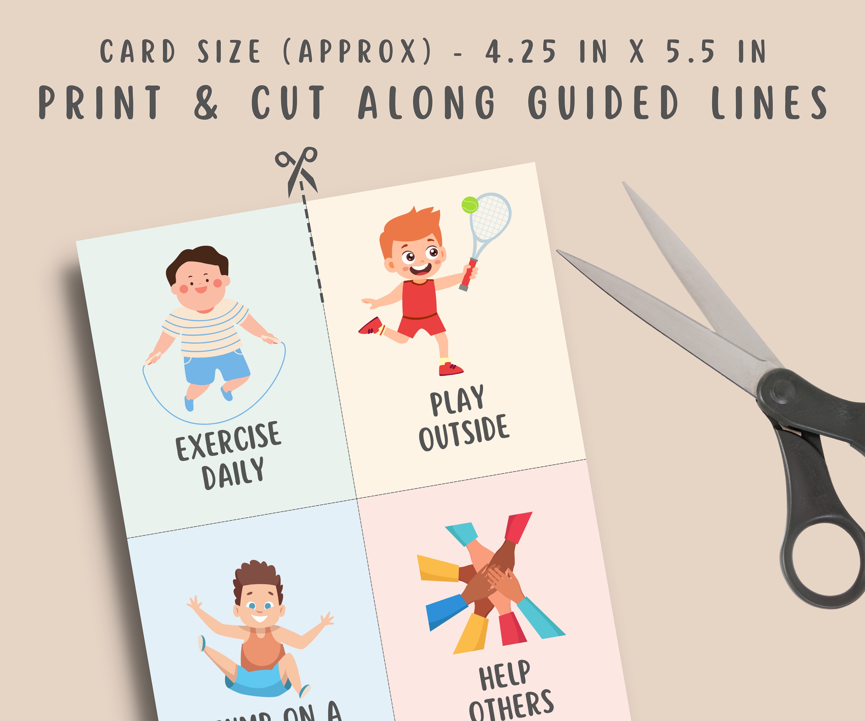 52 Coping Skills Cards Kids Teens Coping Strategies Children Self ...