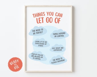 Letting Go Poster - Etsy