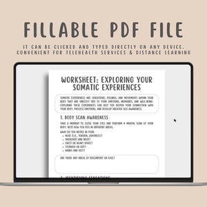 Somatic Therapy Coping Skills Worksheets (10 Pages) Grounding ...