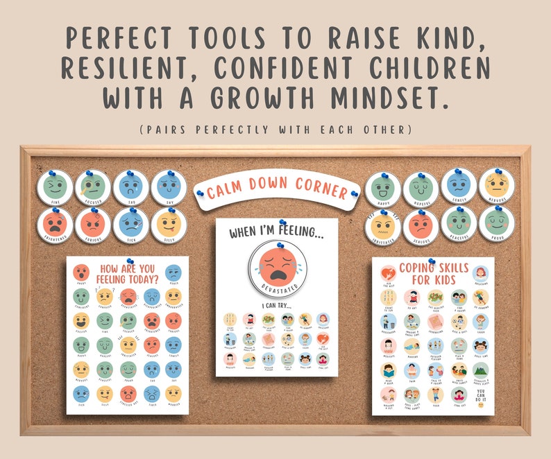 Feelings Calm Down Corner Kit, Emotional Regulation With Coping Skills ...