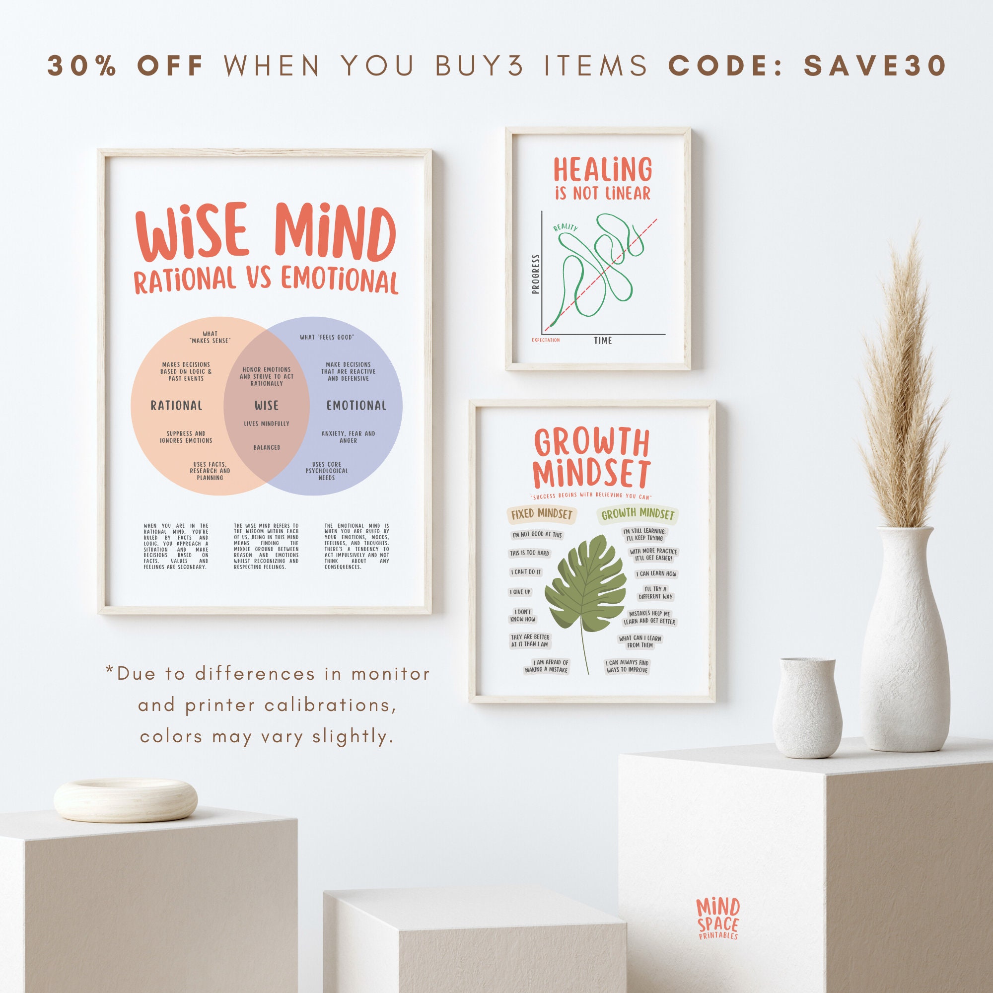 Wise Mind Poster, Dialectical Behavior, Radical Acceptance Print, DBT ...
