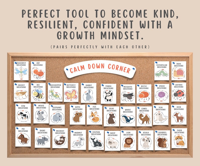 100 Mindful Breathing Flashcards for Kids Teens, Scripted Breathing ...