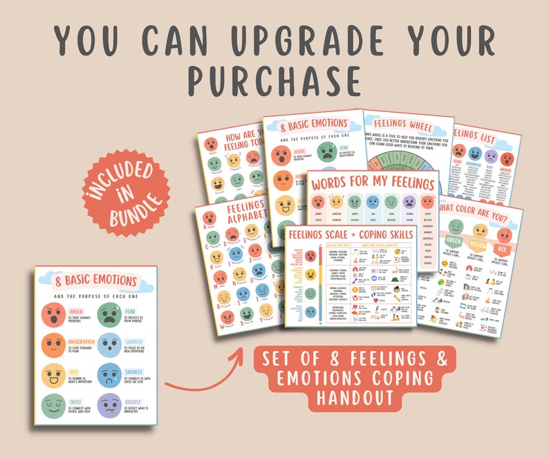 8 Basic Emotions for Kids & Teens Feelings Chart Nursery - Etsy