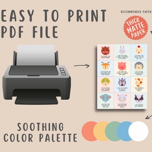 100 Positive Affirmation Calm Down Corner Cards for Kids Teens, Coping ...