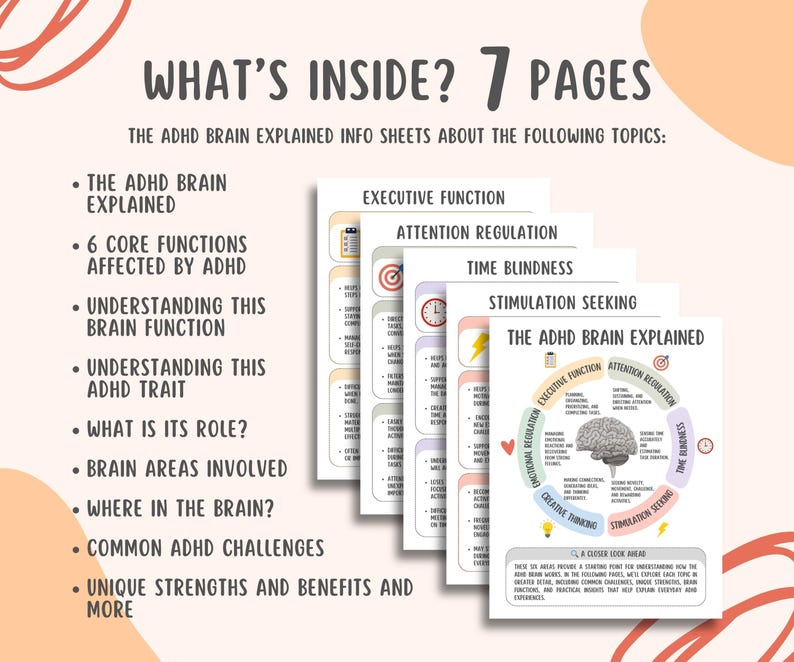 The ADHD Brain Explained, Executive Function Skills, Time Blindness ...