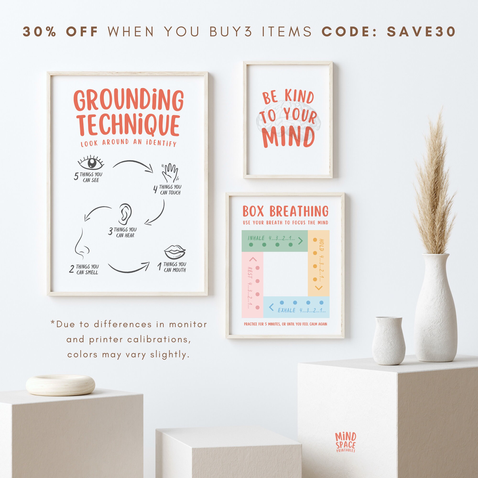 Grounding Technique Poster Coping Skills Calming Strategies - Etsy ...