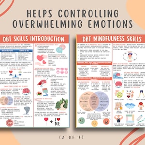 DBT Coping Skills Bundle Teens Adults, Dialectical Behavior Therapy ...