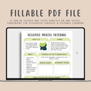 27 Cognitive Distortion Worksheets Cheatsheet, Thinking Errors ...