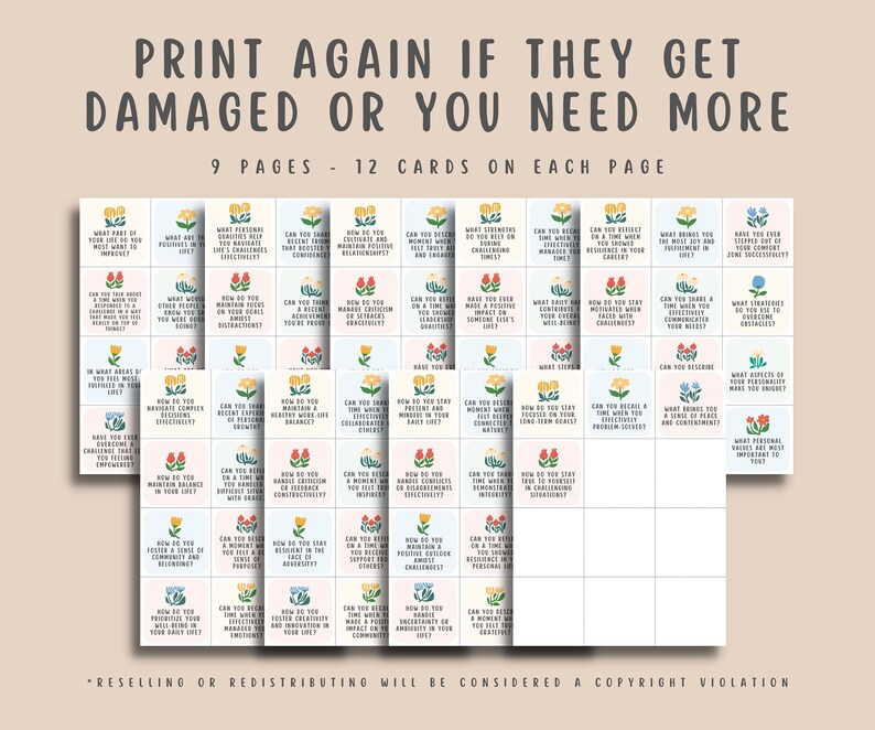 100 Solution Focus Reflection Therapy Question Cards, Strength Based ...