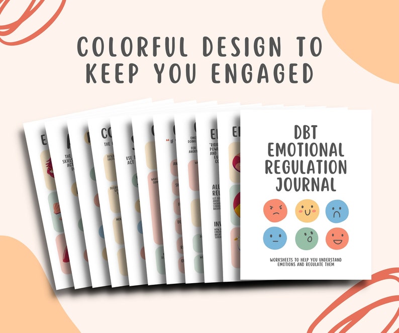 10 DBT Emotional Regulation Worksheets, Emotional Surfing, Dialectical ...