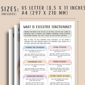 210 ADHD Executive Functioning Skills Strategies Psychoeducation ...