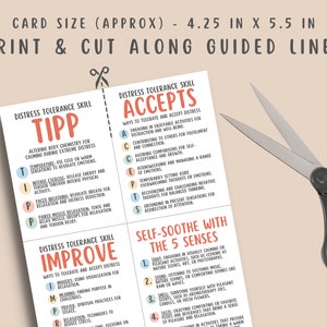 52 DBT Flashcards, Dialectical Behavior Therapy Coping Skills Cards ...