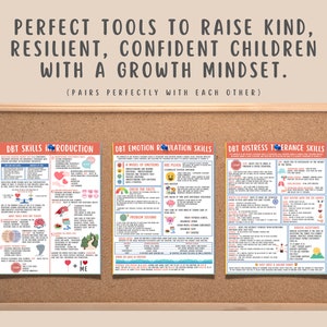 DBT Emotion Regulation Coping Skills Handout Teens Kids Adults ...