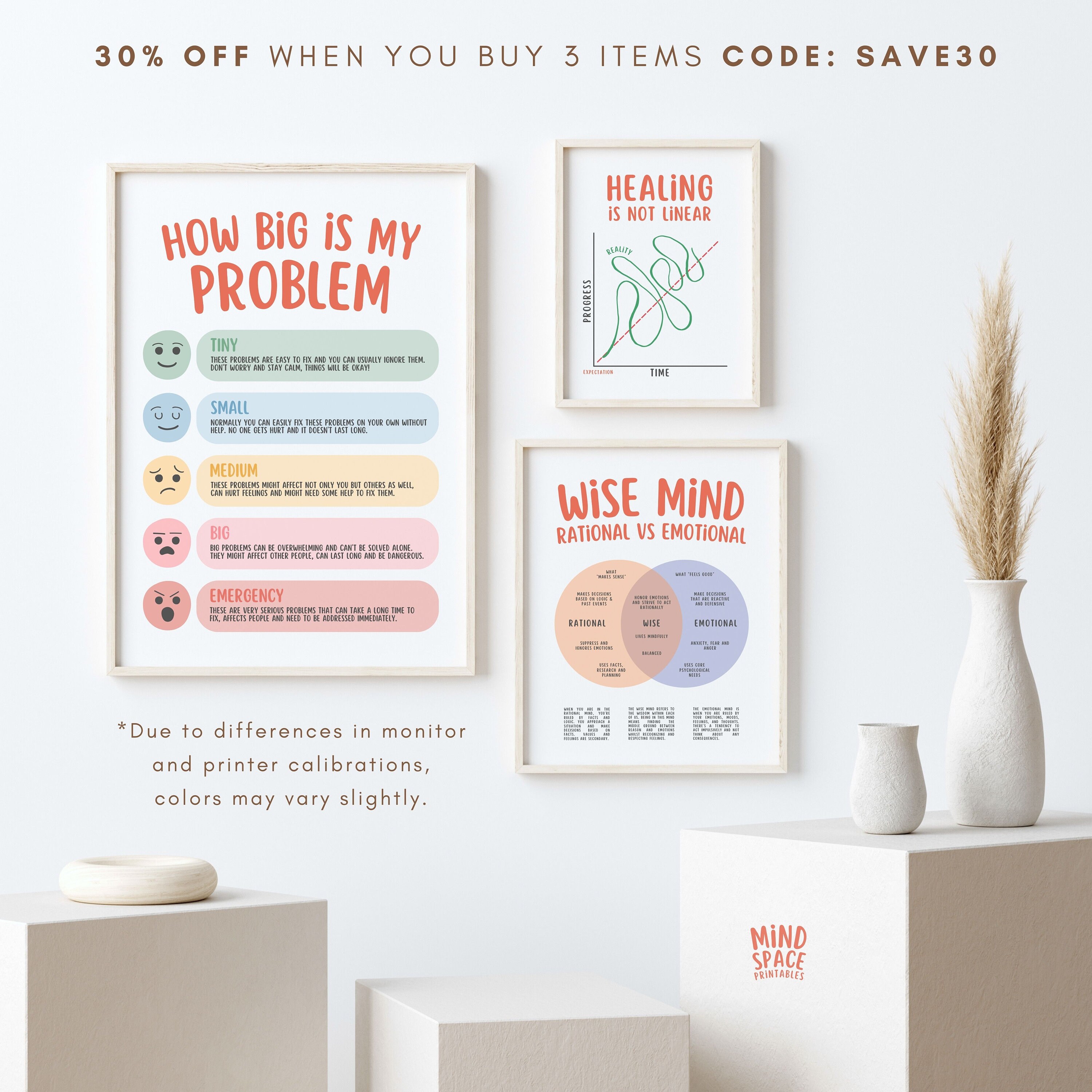 How Big is My Problem, Size of the Problem Poster, Zones of Regulation ...