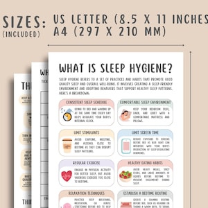 15 Sleep Hygiene Worksheets, Sleep Journal & Tracker, Military Sleeping ...