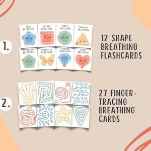 100 Mindful Breathing Flashcards for Kids Teens, Scripted Breathing ...